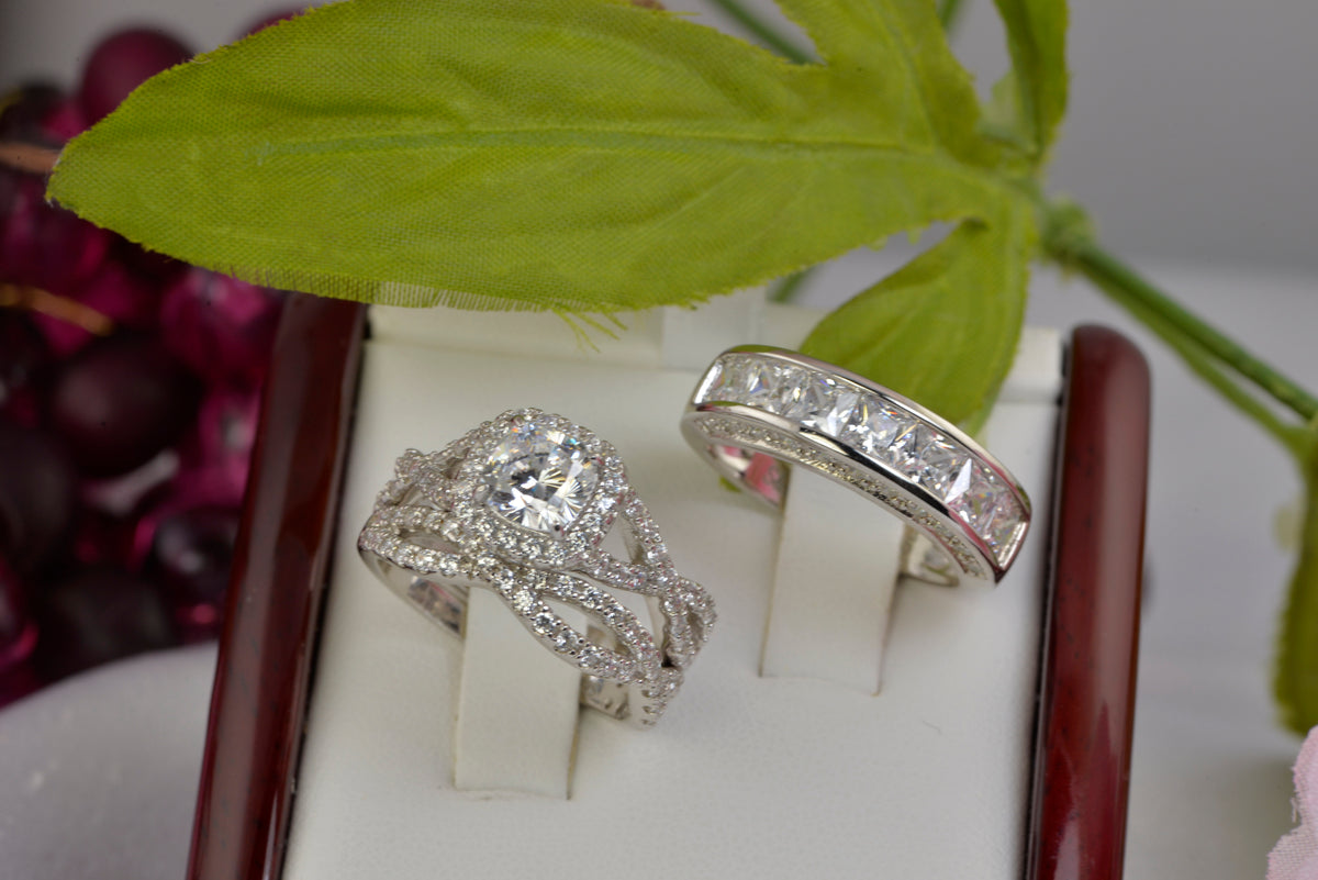 Couple Wedding Ring Set – Sunee Jewelry and Gift INC.